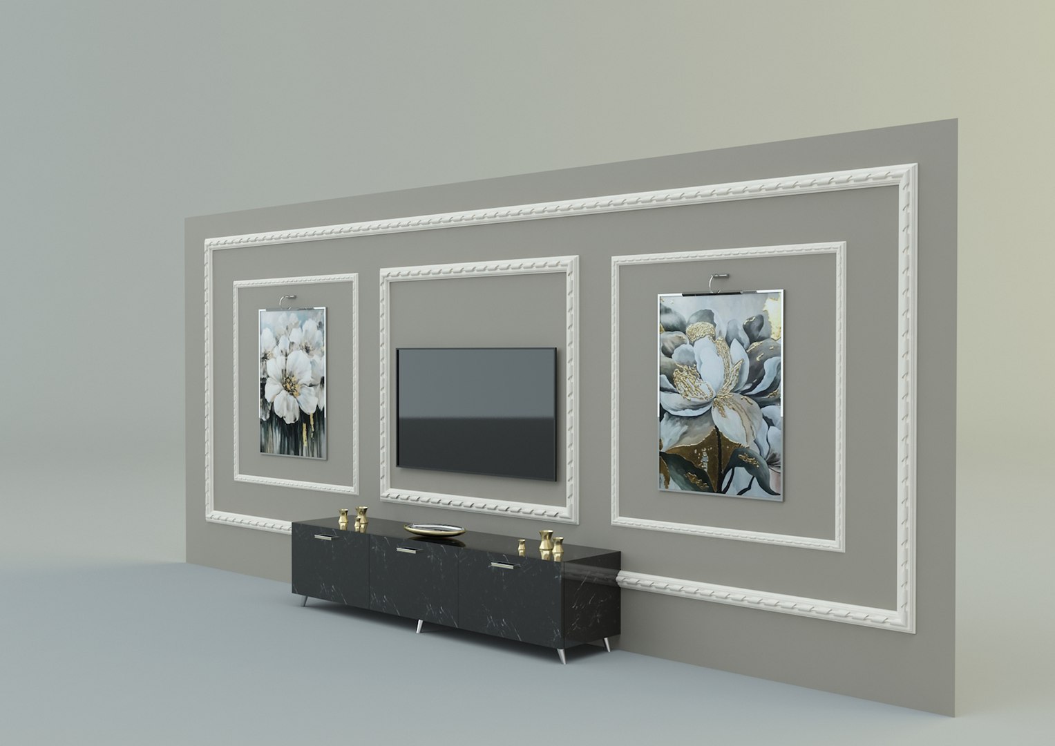 Tv Unit Design Model - TurboSquid 2069602