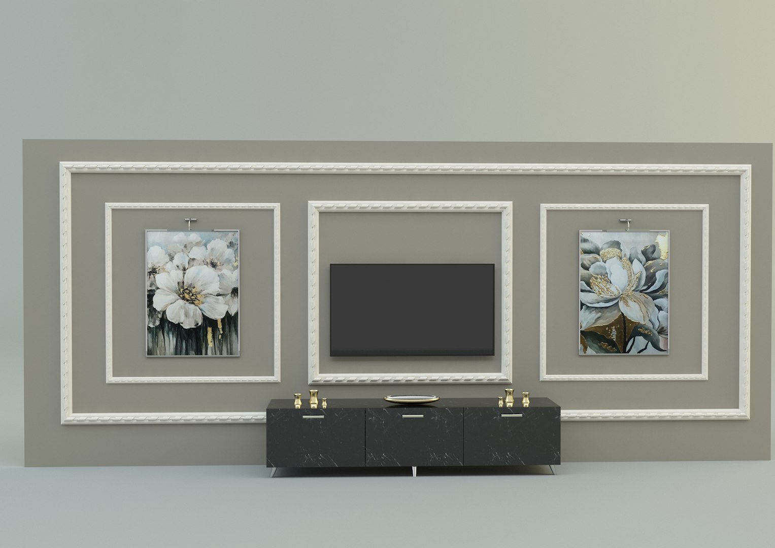 Tv Unit Design Model - TurboSquid 2069602