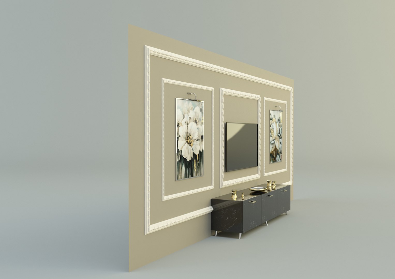 Tv Unit Design Model - TurboSquid 2069602