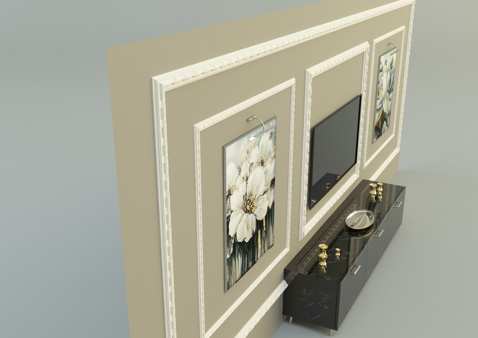 Tv Unit Design Model - TurboSquid 2069602