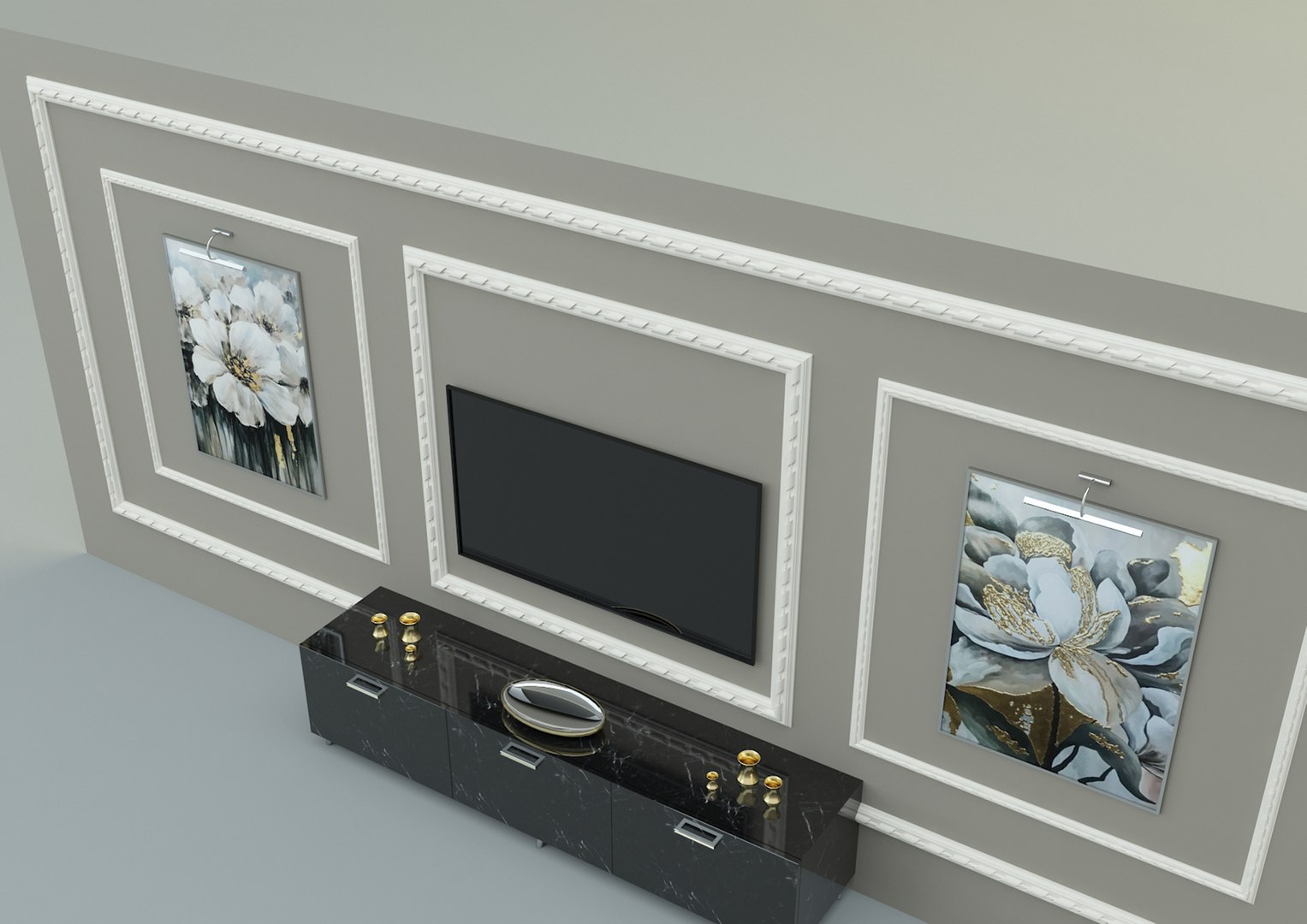 Tv Unit Design Model - TurboSquid 2069602