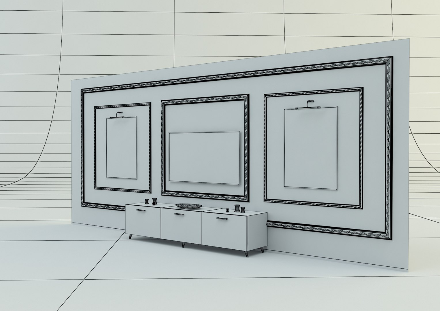 Tv Unit Design Model - TurboSquid 2069602