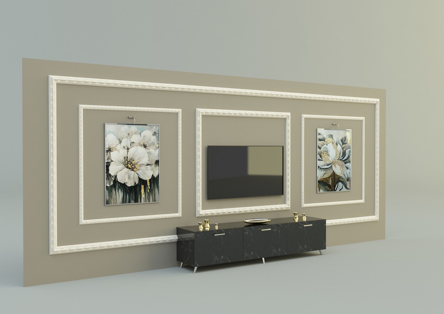 Tv Unit Design Model - TurboSquid 2069602