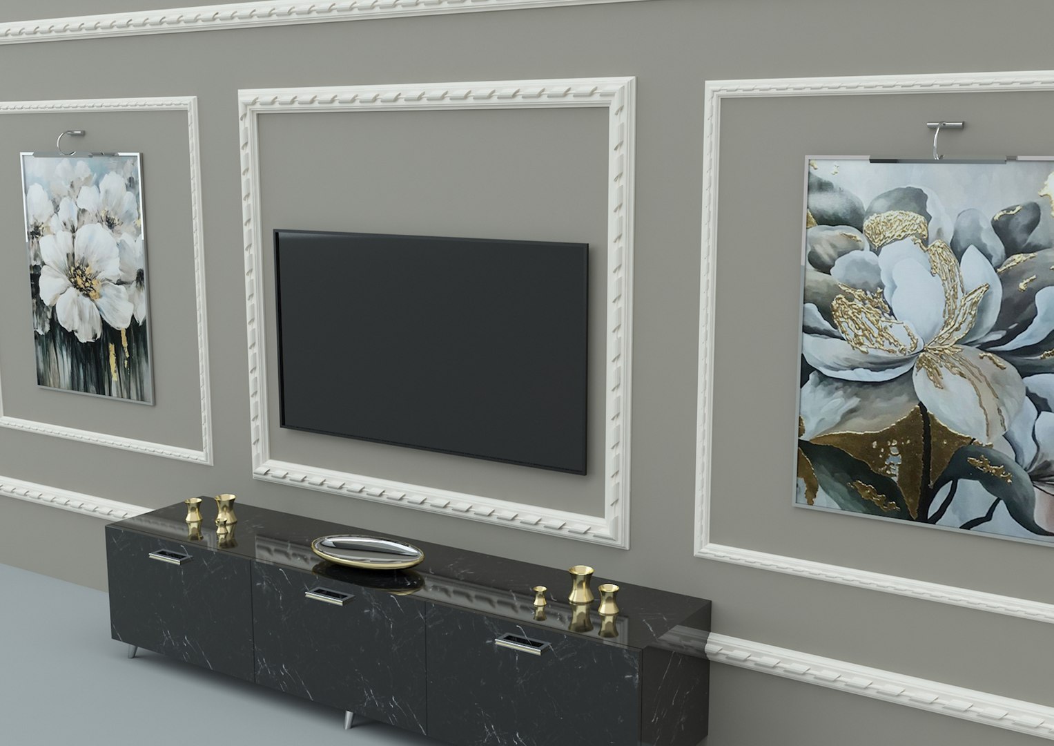 Tv Unit Design Model - TurboSquid 2069602