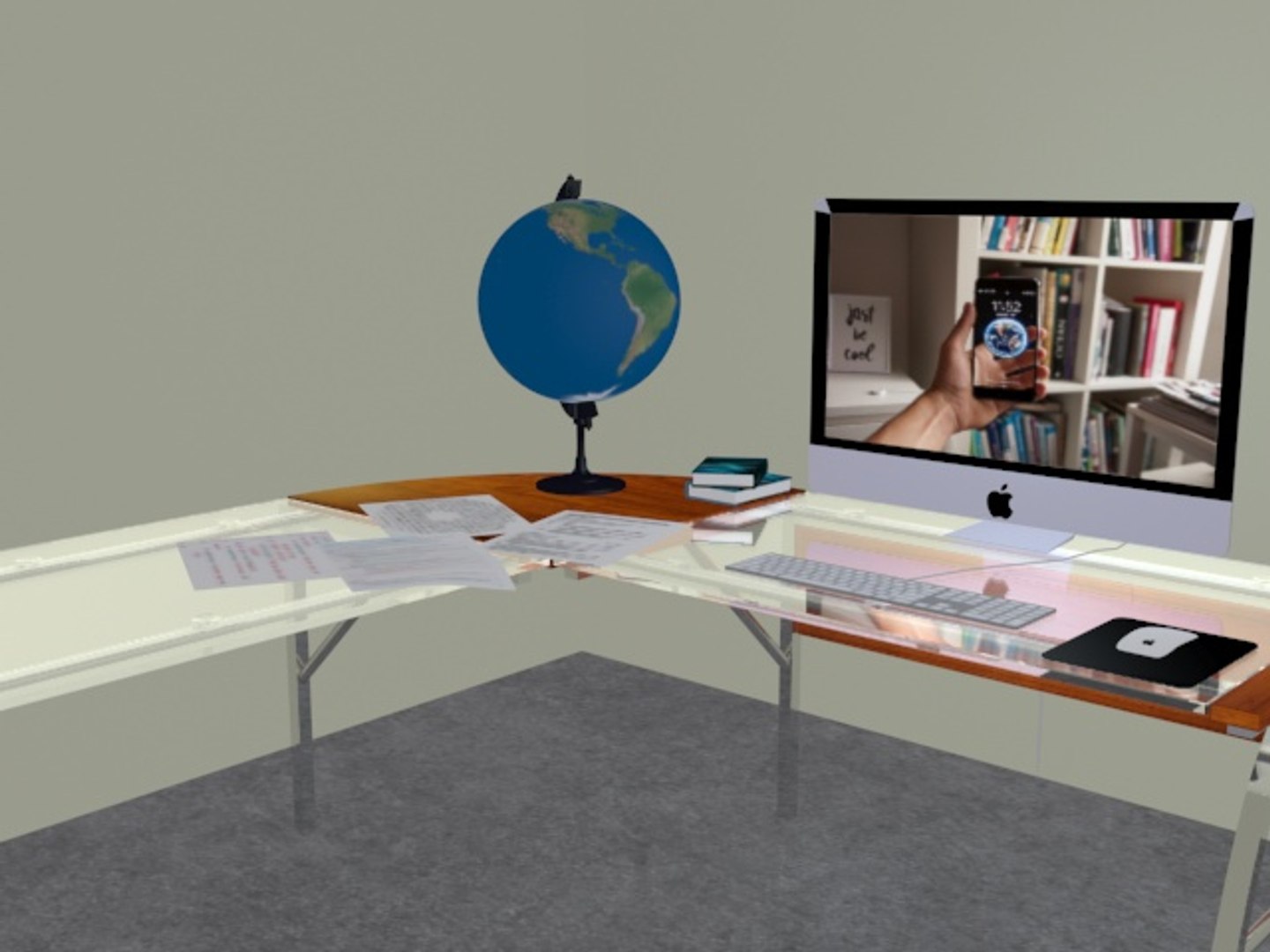 Computer Desk 3D Model - TurboSquid 1281608