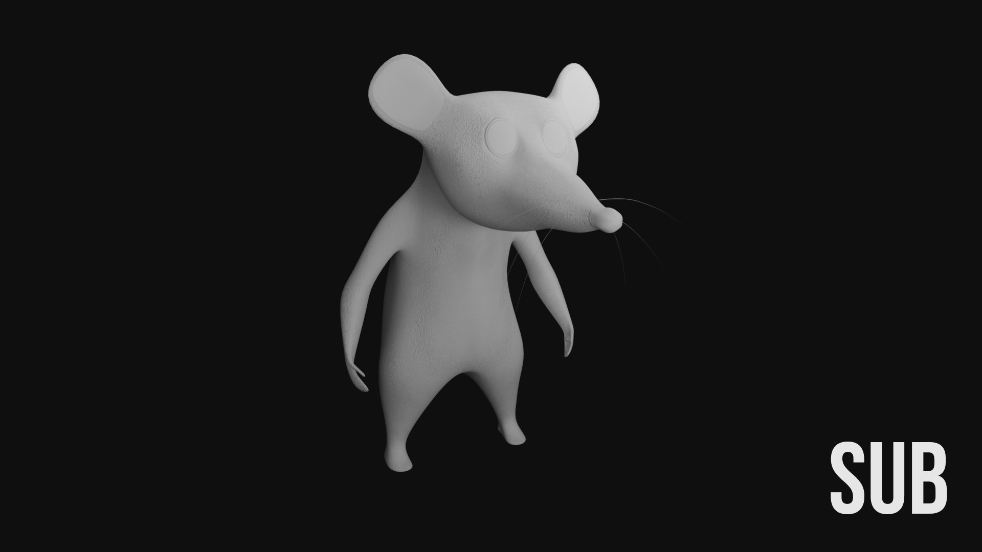 3D Cartoon Rat - TurboSquid 2169706