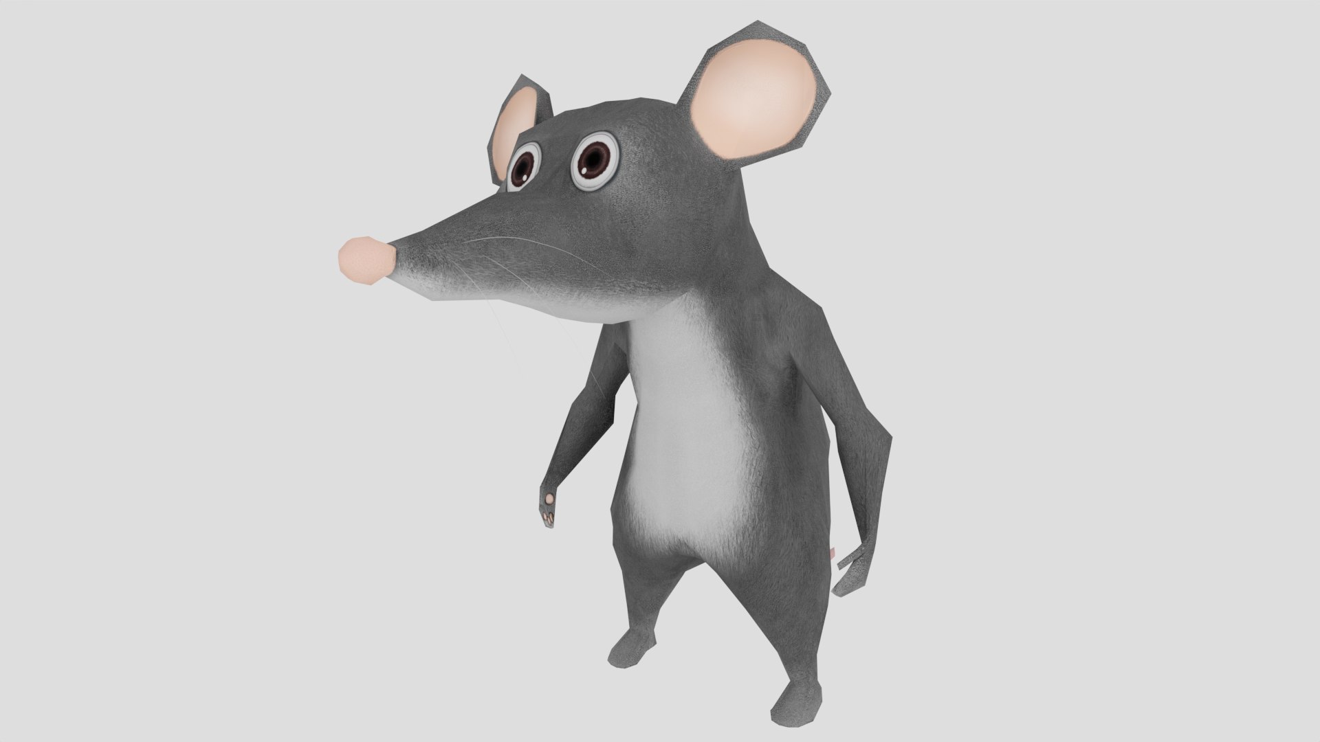 3D Cartoon Rat - TurboSquid 2169706