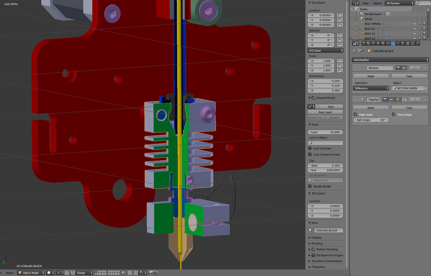 Extruder for 3D printer 3D model - TurboSquid 1998350
