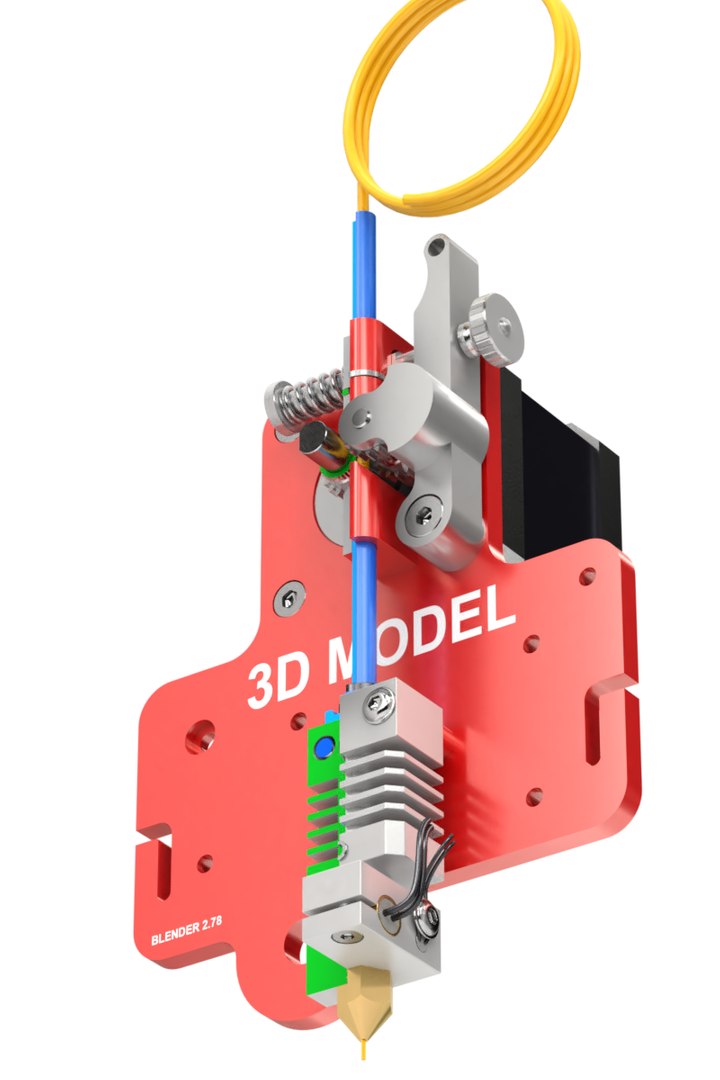 Extruder For 3D Printer 3D Model - TurboSquid 1998350