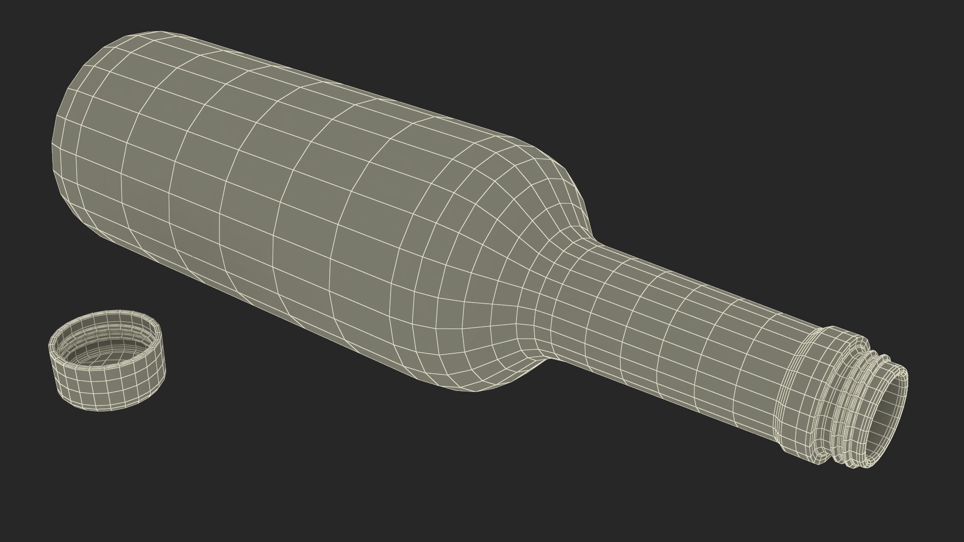 Eggnog Bottle Half Empty 3D Model - TurboSquid 2040992