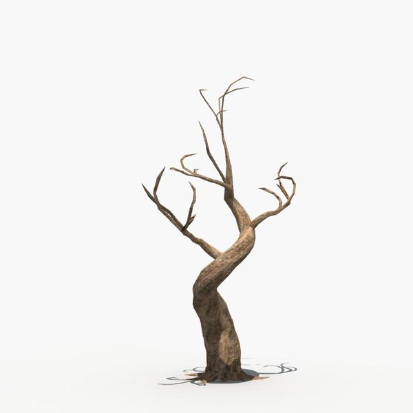3d model scary tree dry