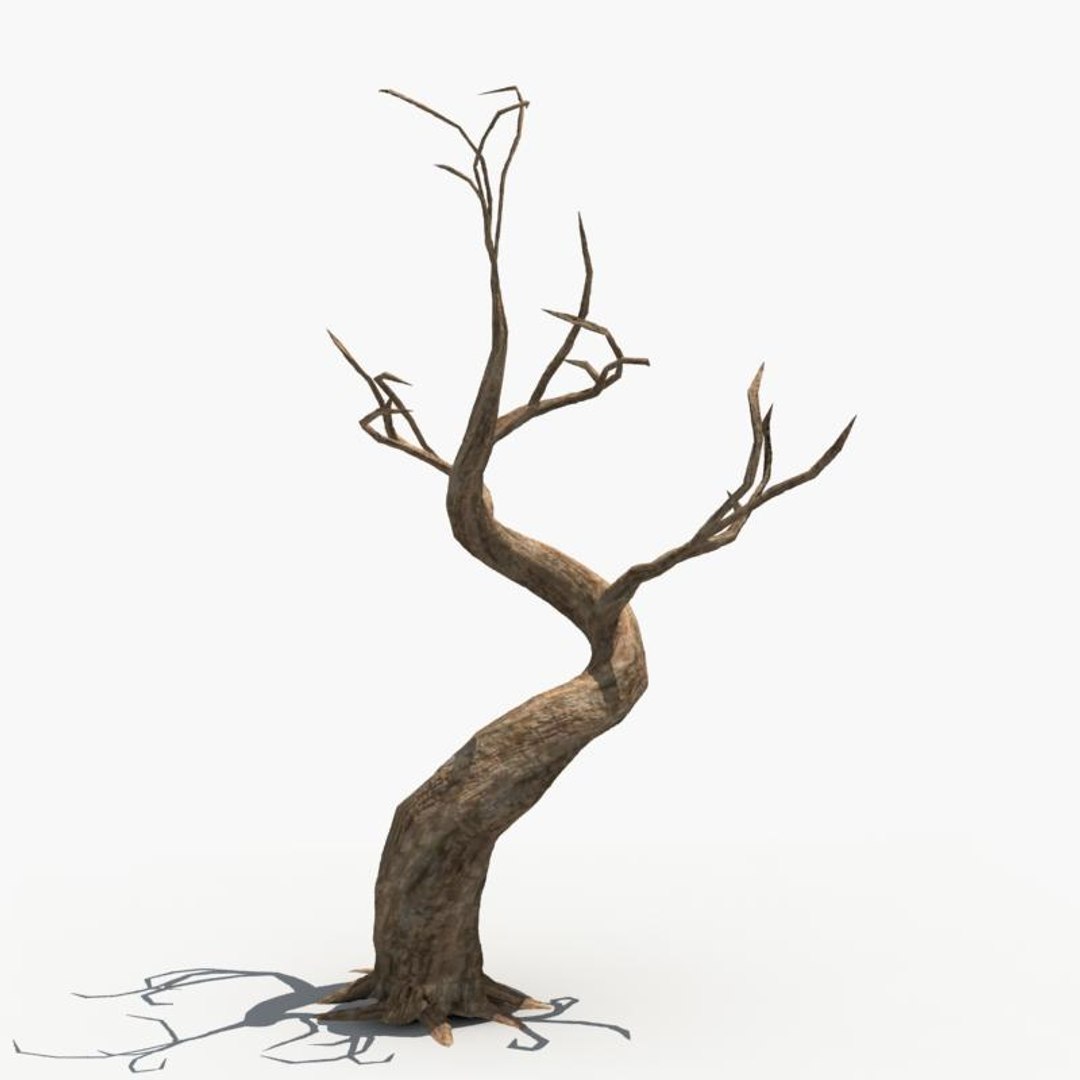 3d Scary Tree Dry Model