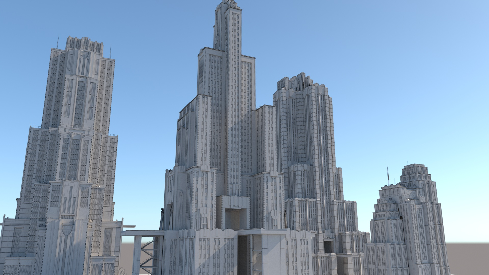 Renaissance Classical Skyscraper 3D - TurboSquid 1757884