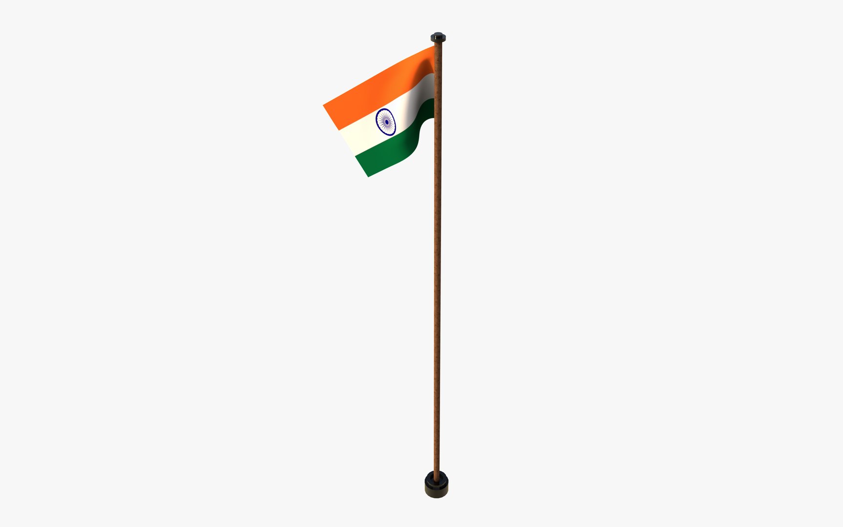 Free Indian Flag 3D Model - TurboSquid 2337006