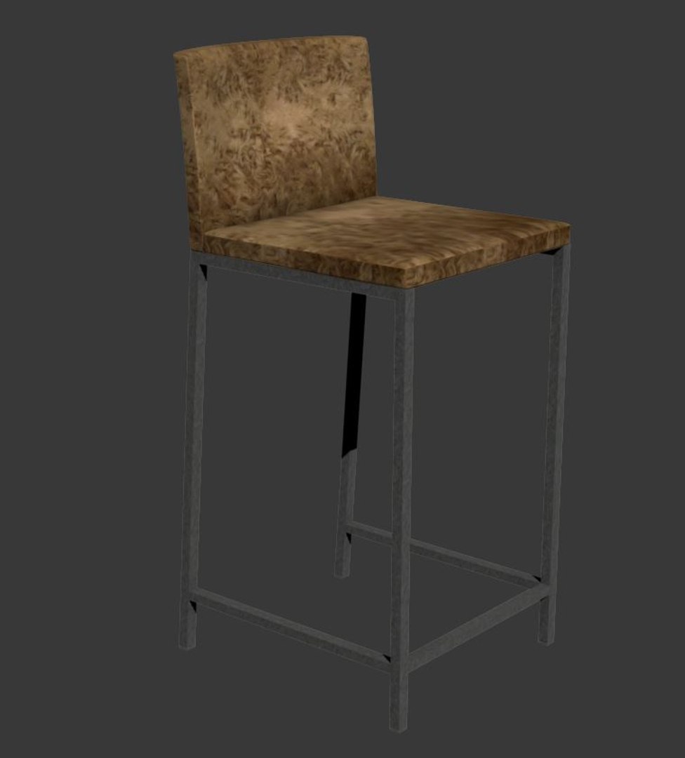 3D modern loft bar stool - TurboSquid 1164937