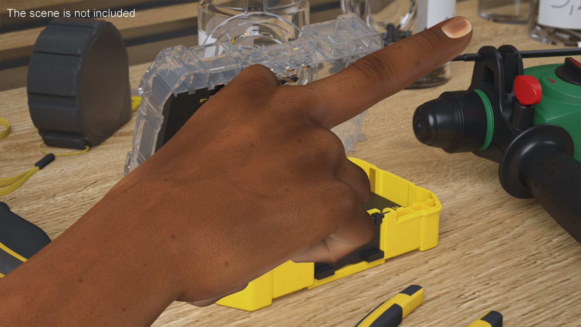 3D Hand Of Dark Skinned Man Middle Finger Sign Model - TurboSquid 2194296