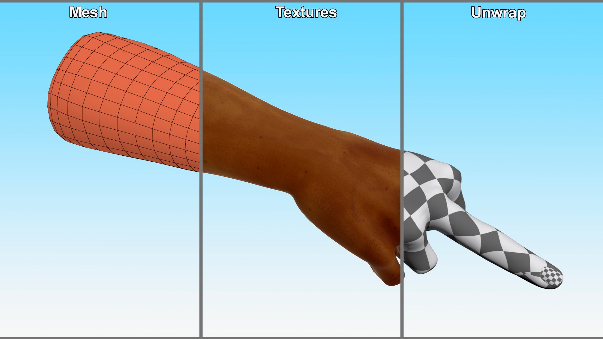 3D Hand Of Dark Skinned Man Middle Finger Sign Model - TurboSquid 2194296