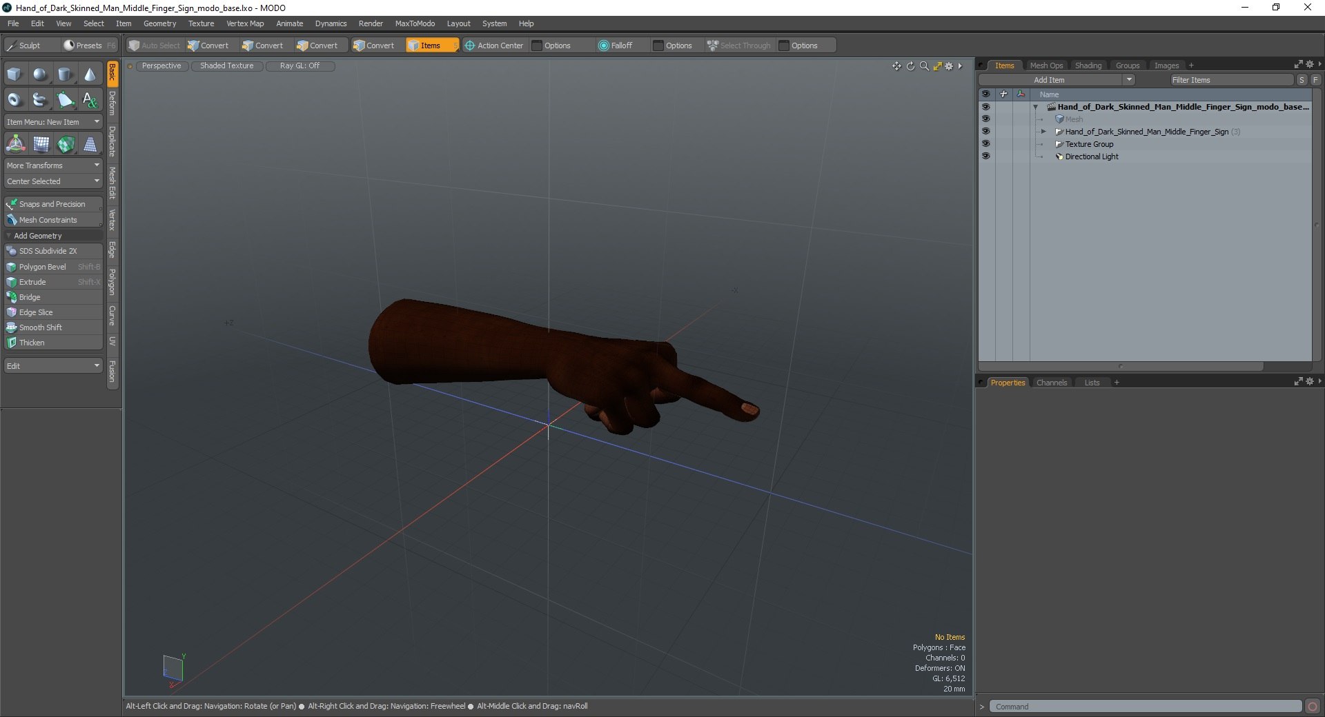 3D Hand Of Dark Skinned Man Middle Finger Sign Model - TurboSquid 2194296