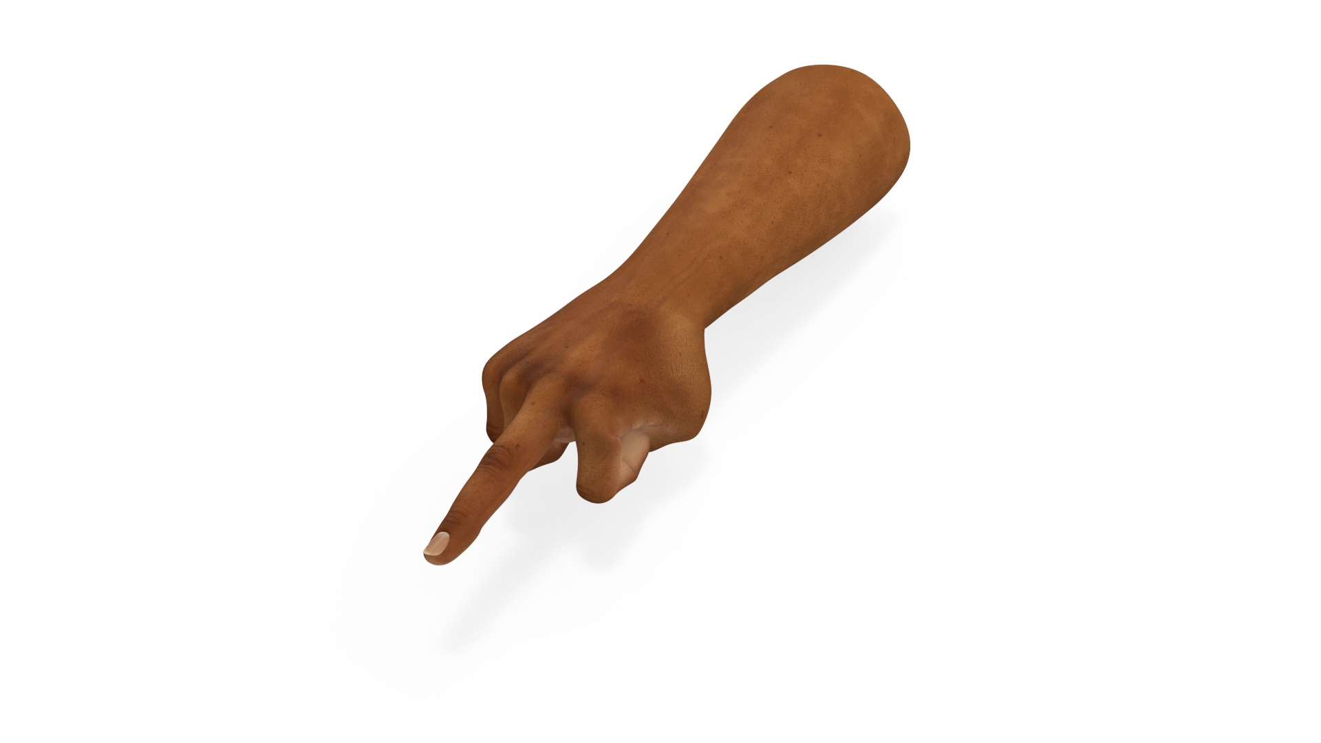 3D Hand Of Dark Skinned Man Middle Finger Sign Model - TurboSquid 2194296