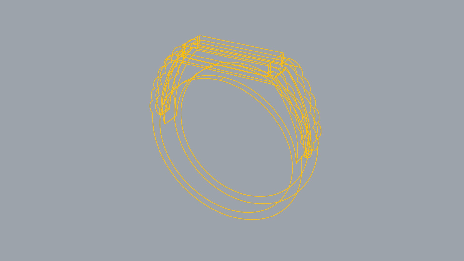 Classic Rectangular Signet Ring JDBCo 3D Model - TurboSquid 2341421