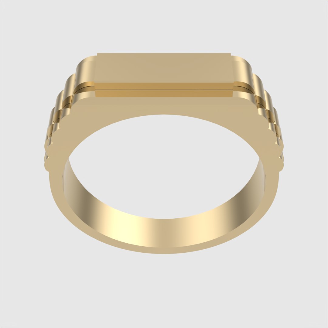 Classic Rectangular Signet Ring JDBCo 3D Model - TurboSquid 2341421
