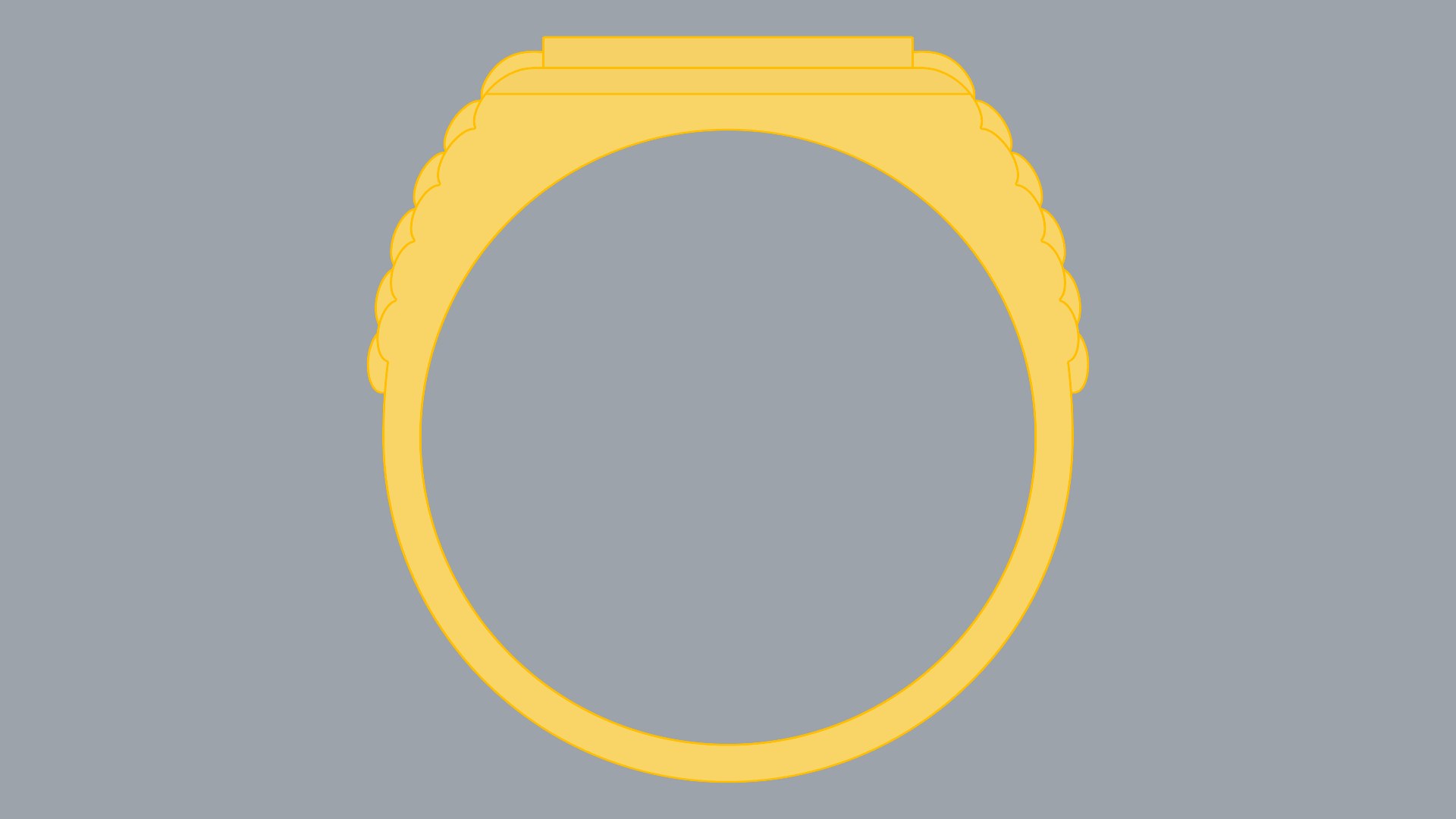 Classic Rectangular Signet Ring JDBCo 3D Model - TurboSquid 2341421