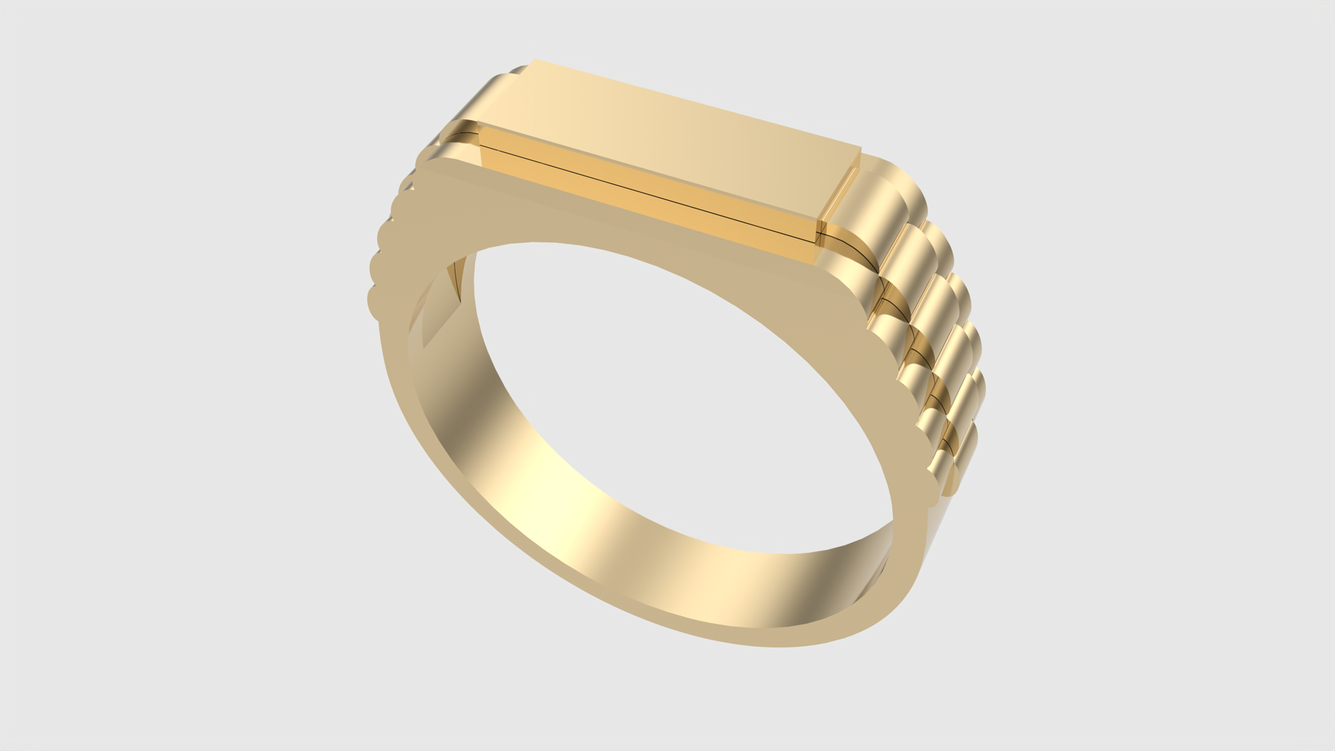 Classic Rectangular Signet Ring JDBCo 3D Model - TurboSquid 2341421