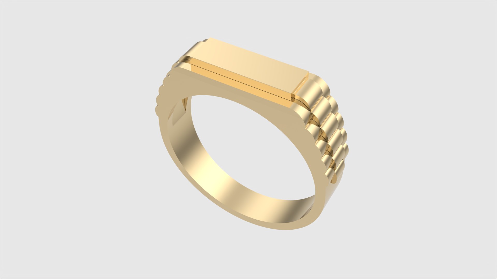 Classic Rectangular Signet Ring JDBCo 3D Model - TurboSquid 2341421