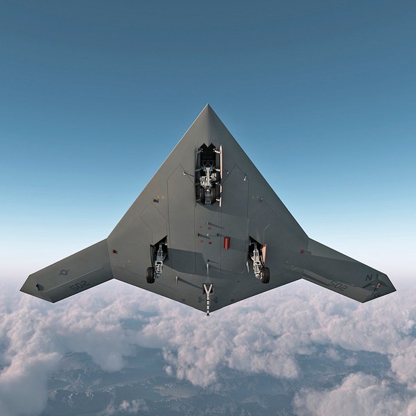 northrop grumman uav rigged 3d max