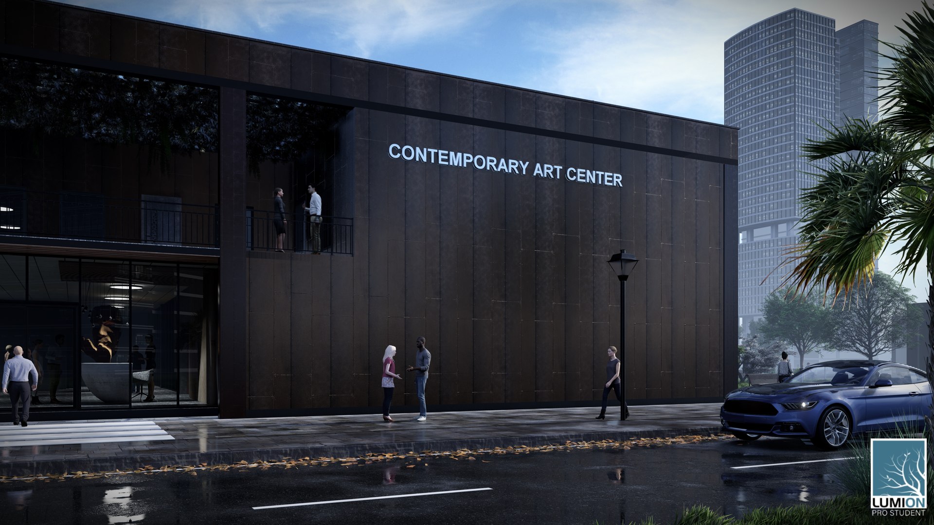 Art Center Museum Model - TurboSquid 1763347