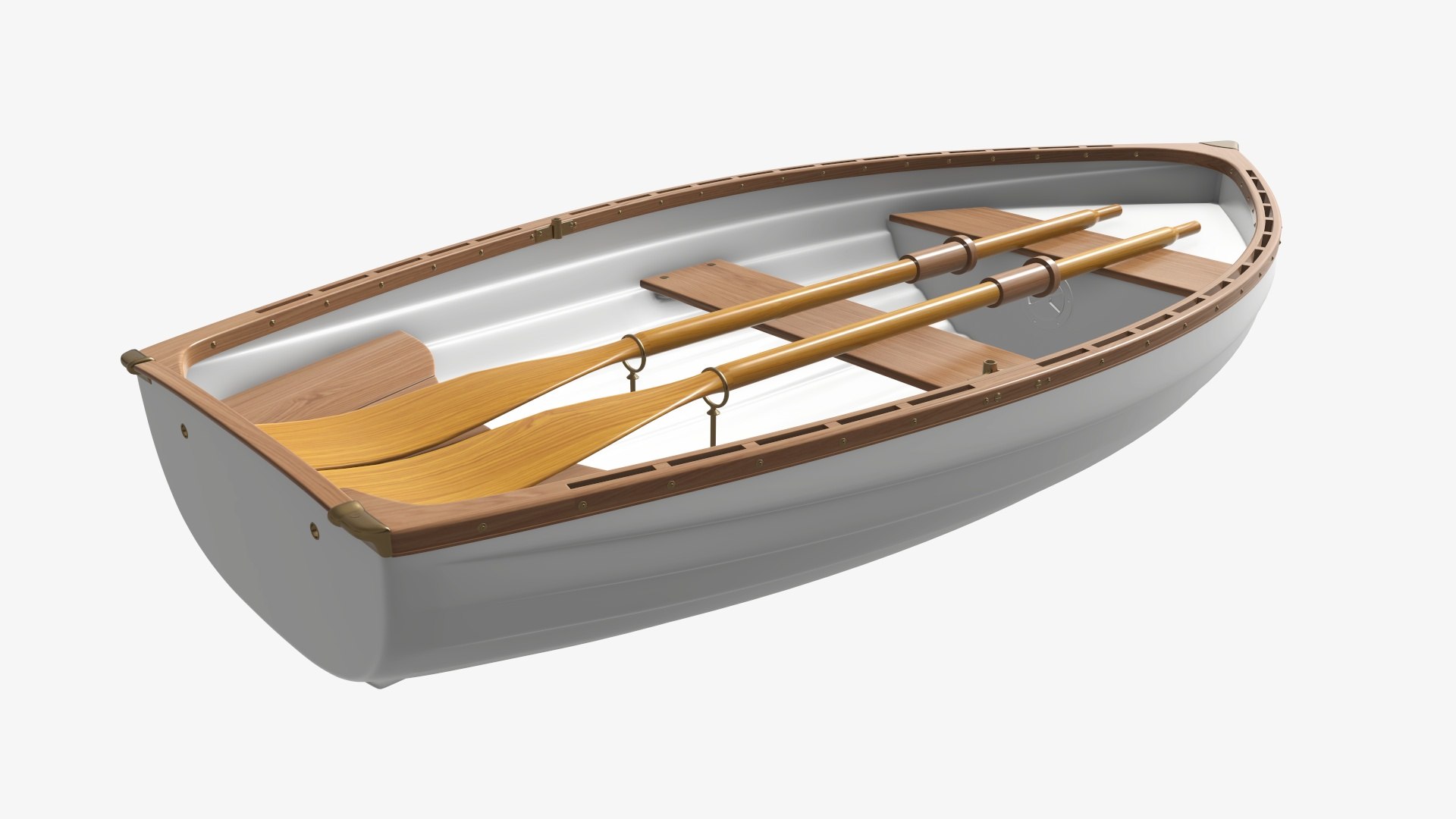 Traditional Rowing Boat 3D Model - TurboSquid 1666859