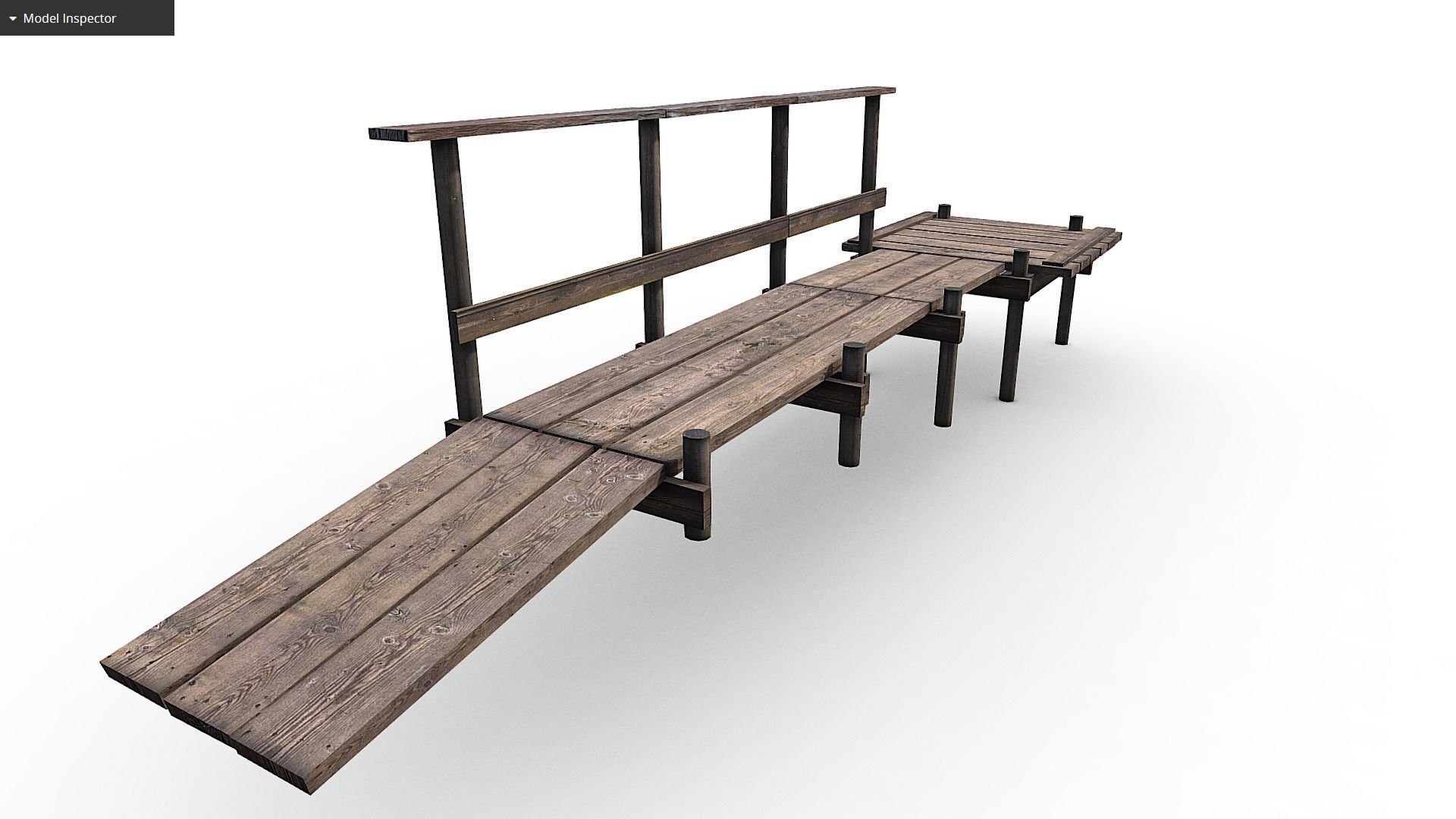 3D Bridge On The Lake - TurboSquid 1815680