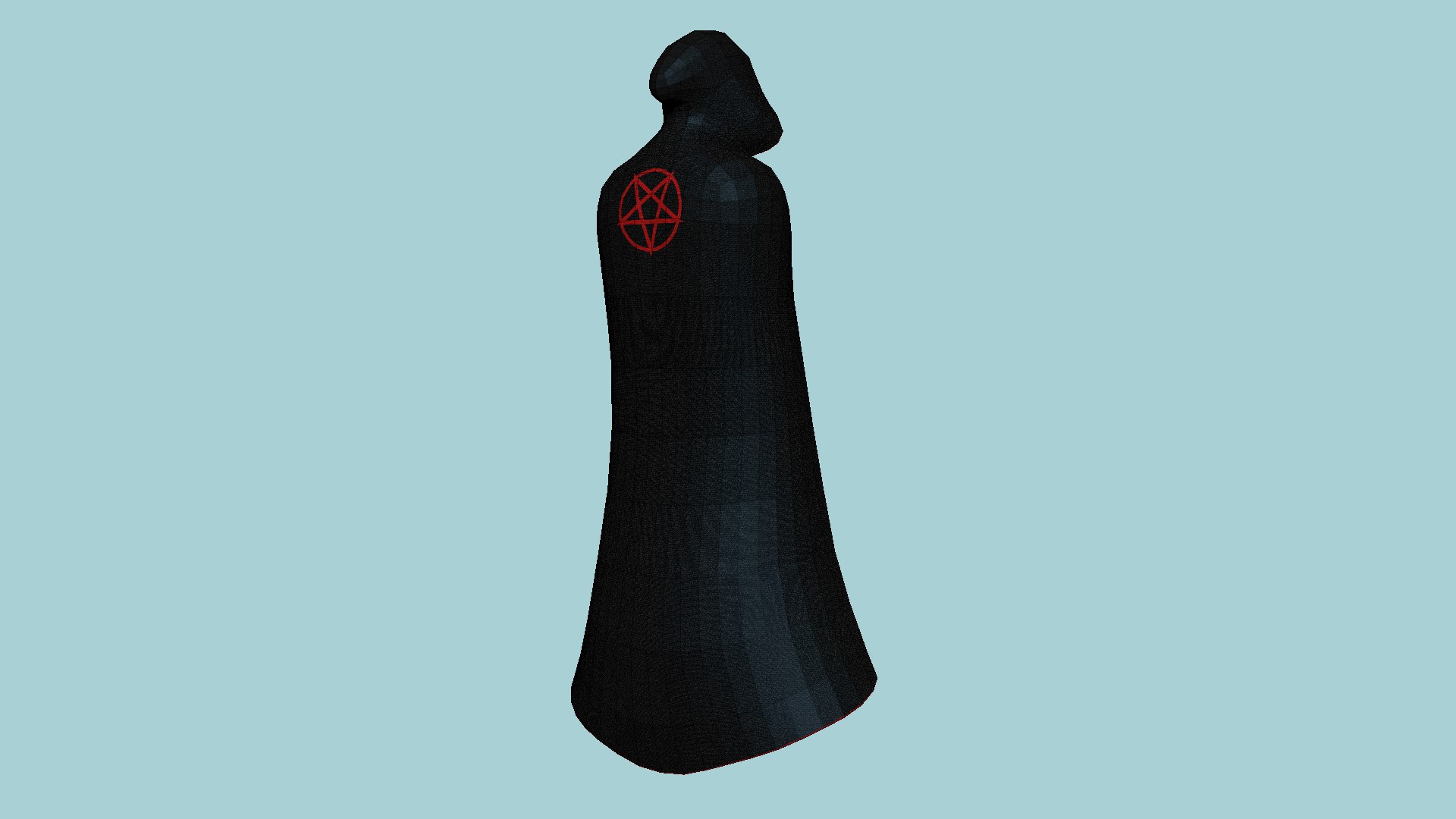 3D Medieval Cloak A14 Pentagram - Fantasy Character Design - TurboSquid ...