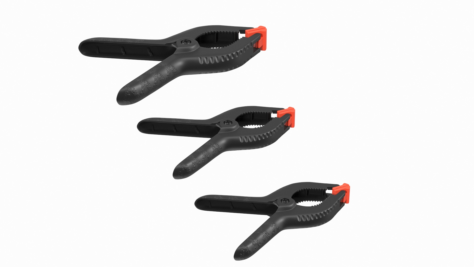 Plastic Spring Clamps Set 3D Model - TurboSquid 1576880