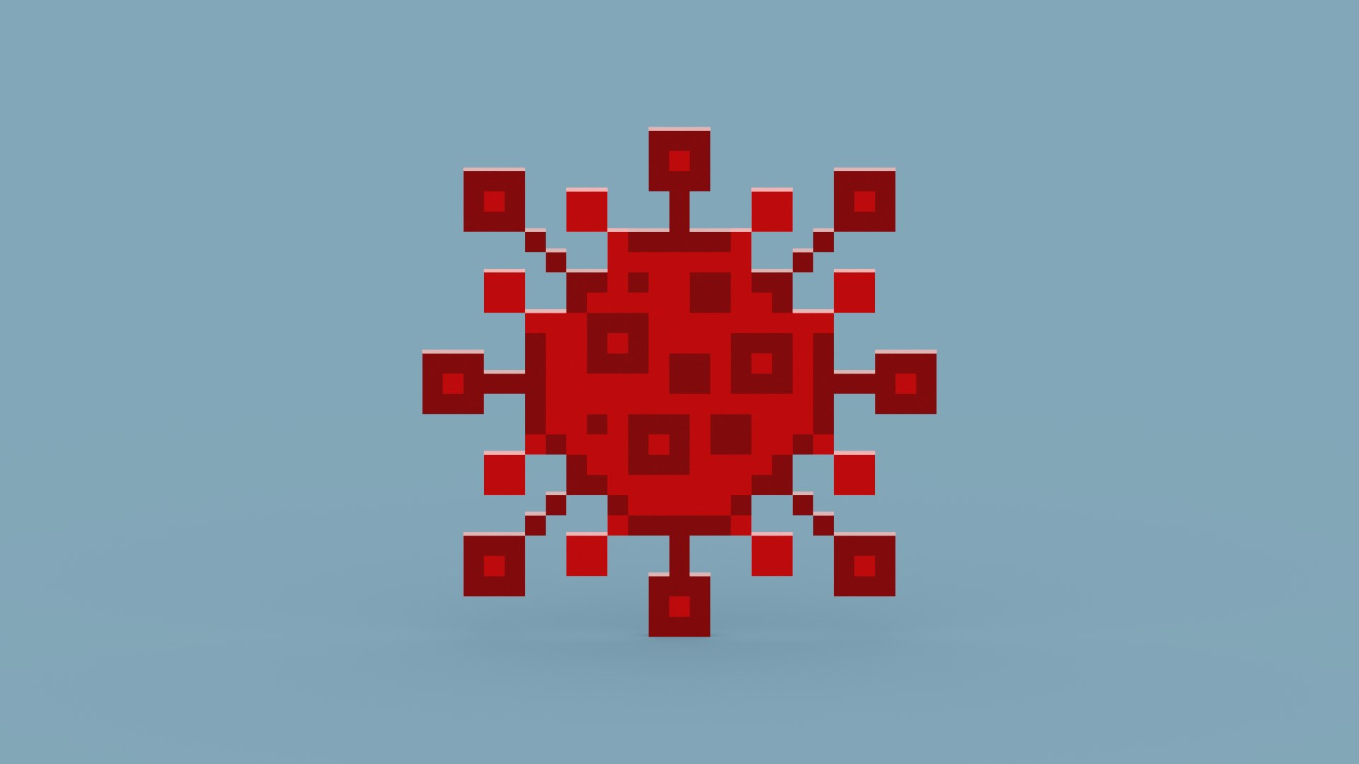 3D model Pixel Corona Virus - TurboSquid 1974192