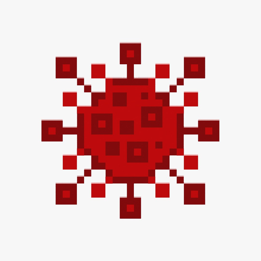 3D model Pixel Corona Virus - TurboSquid 1974192