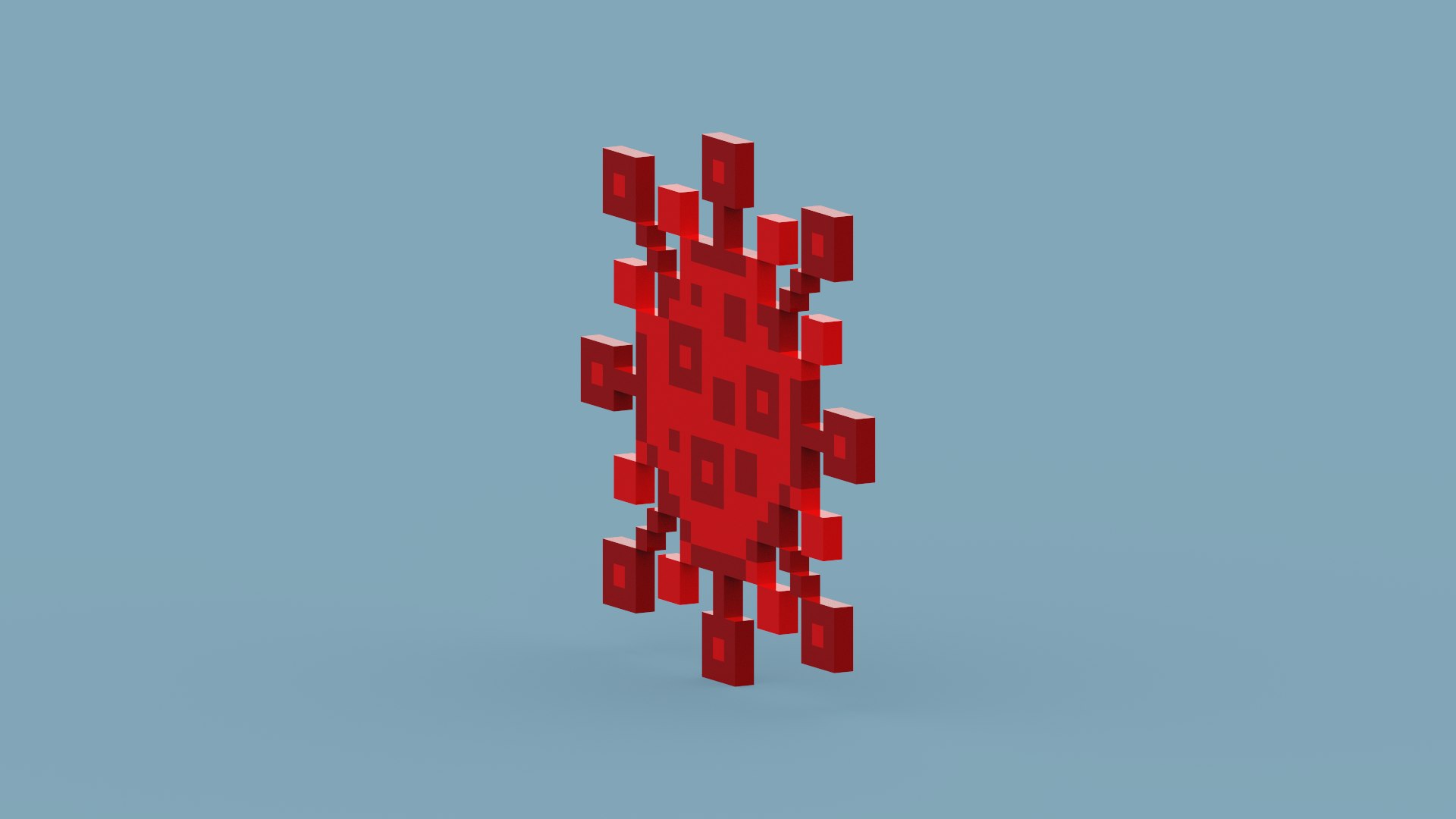 3D model Pixel Corona Virus - TurboSquid 1974192