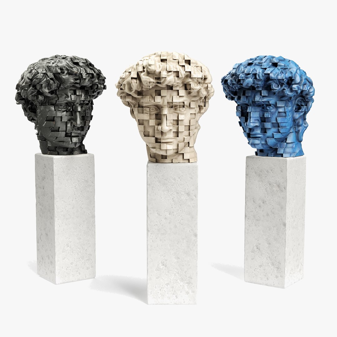 modelo 3d David face cubes art - TurboSquid 2071785