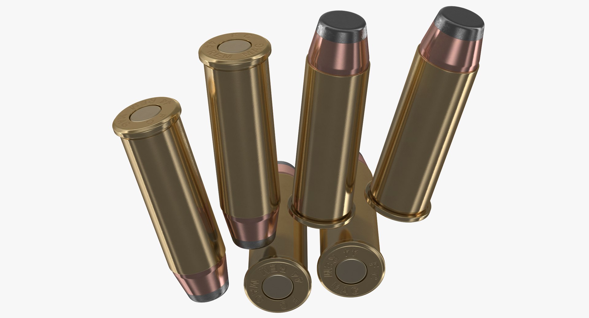 3D cartridges 44 magnum - TurboSquid 1231493