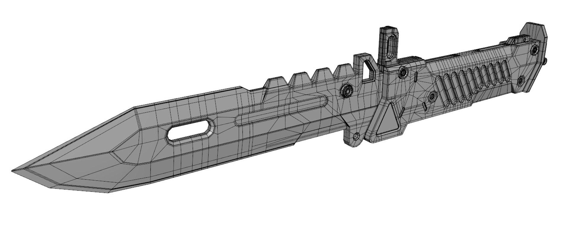 3D Military Knife 1 Model - TurboSquid 1648337