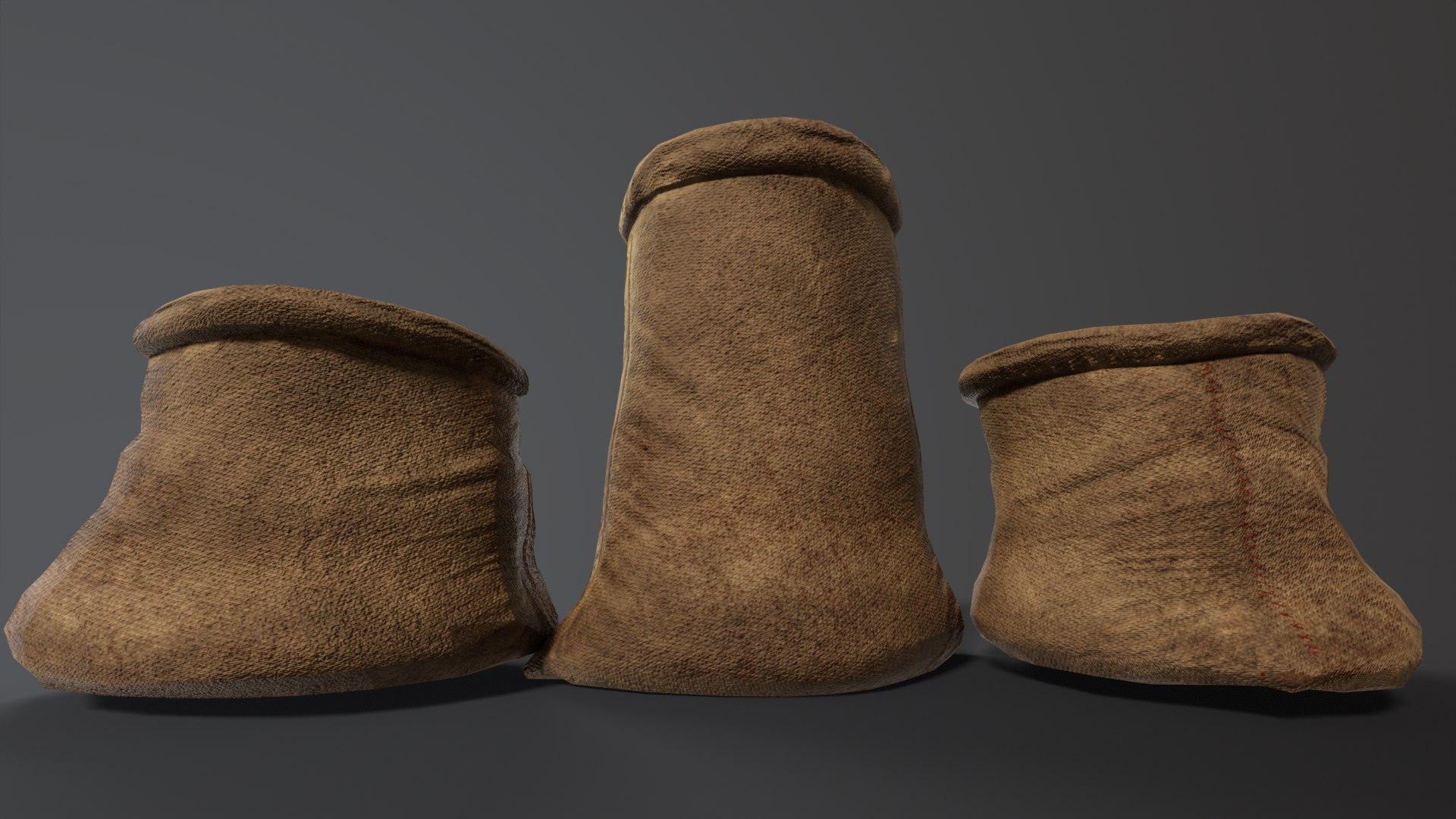 Empty Burlap Sacks 3D Model - TurboSquid 2276522