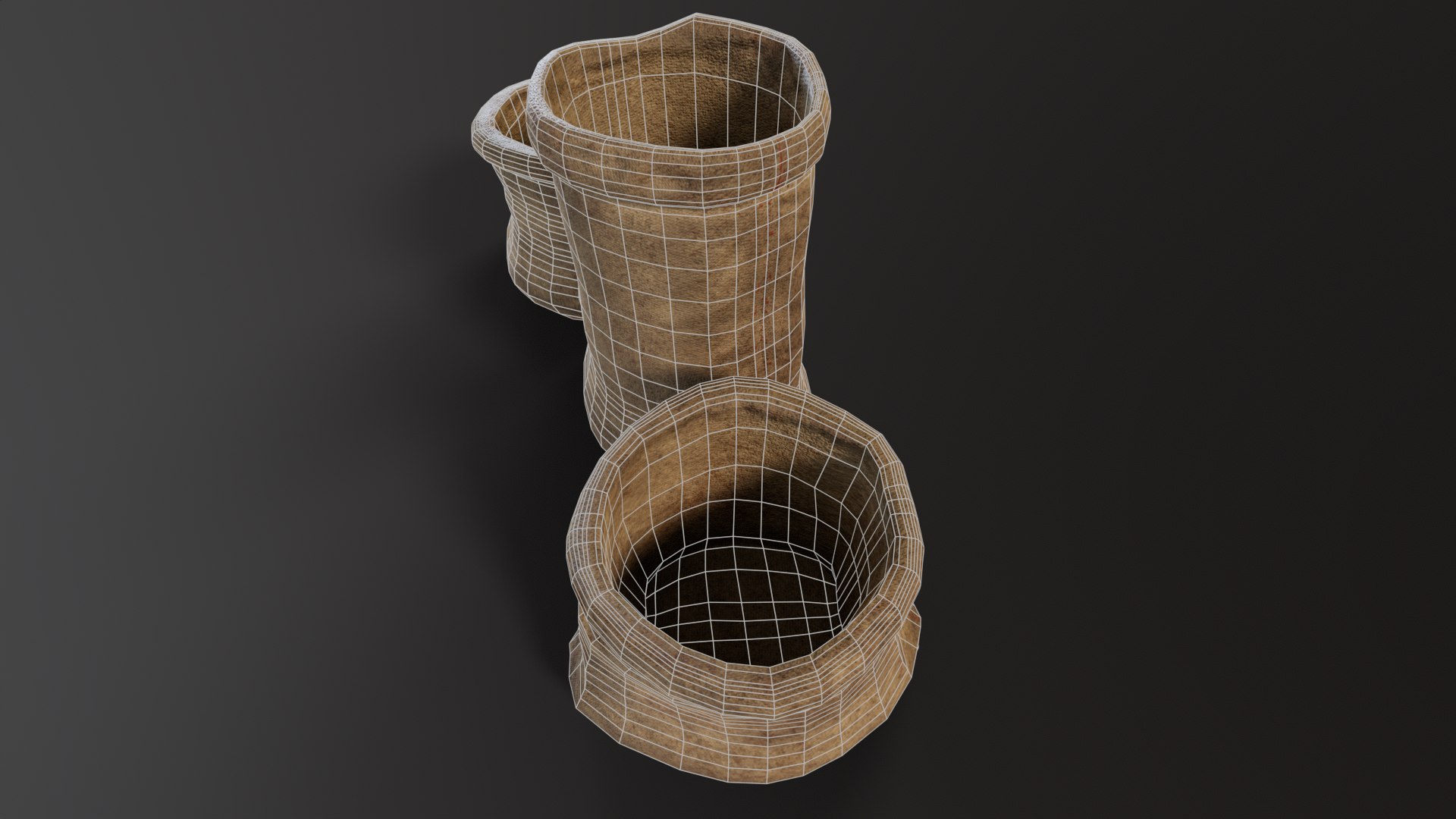 Empty Burlap Sacks 3D Model - TurboSquid 2276522