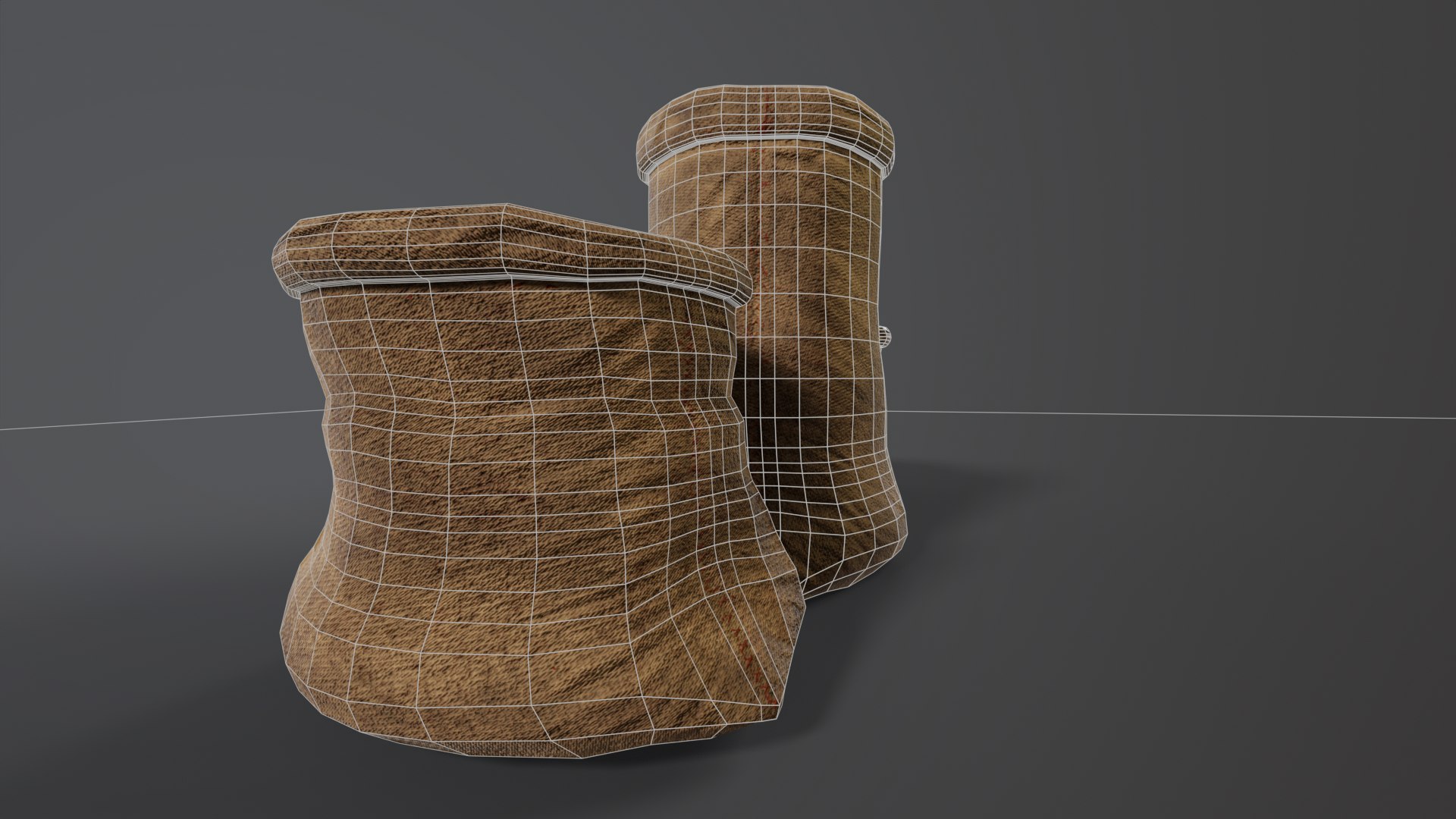 Empty Burlap Sacks 3D Model - TurboSquid 2276522