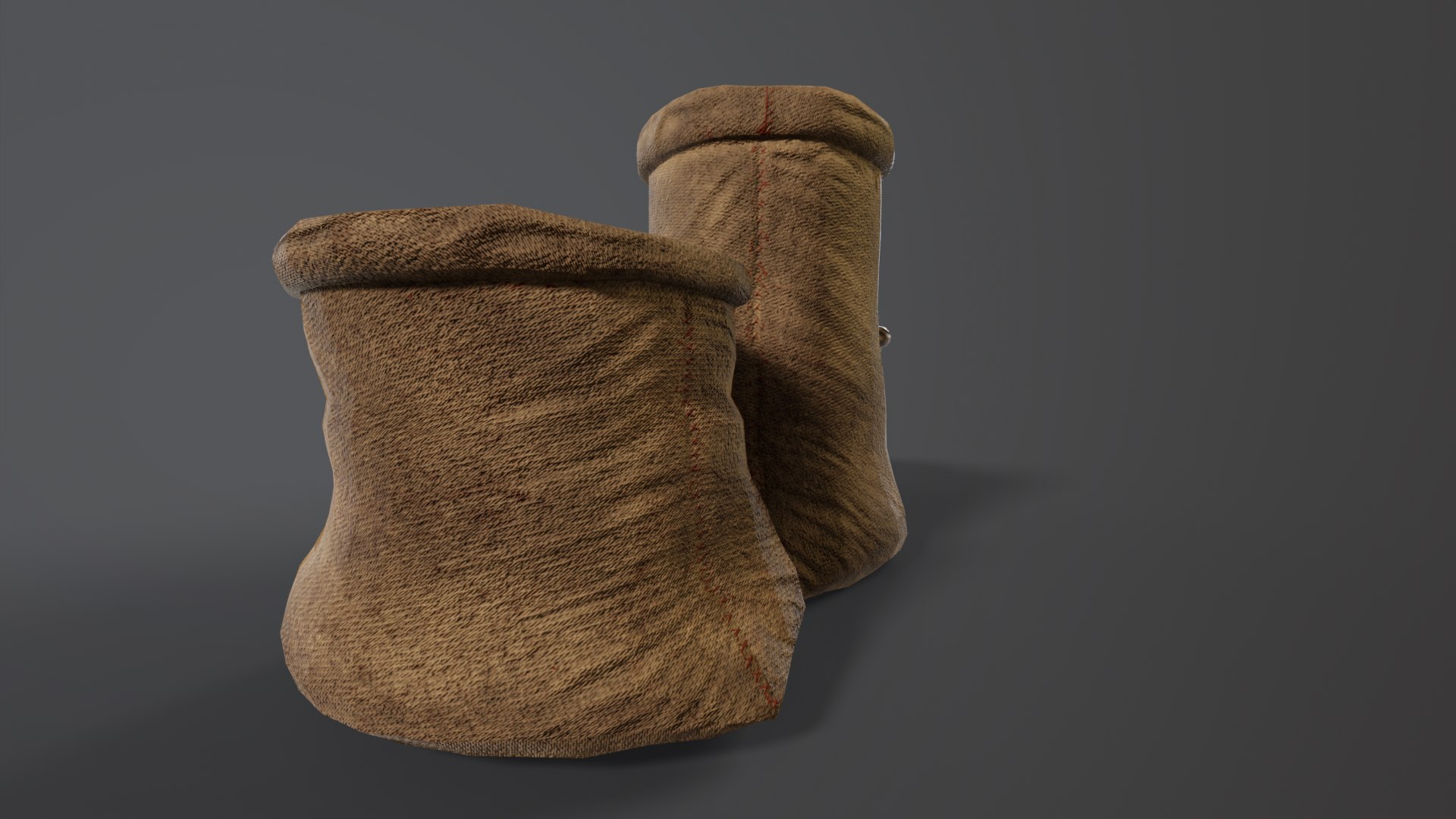 Empty Burlap Sacks 3D Model - TurboSquid 2276522