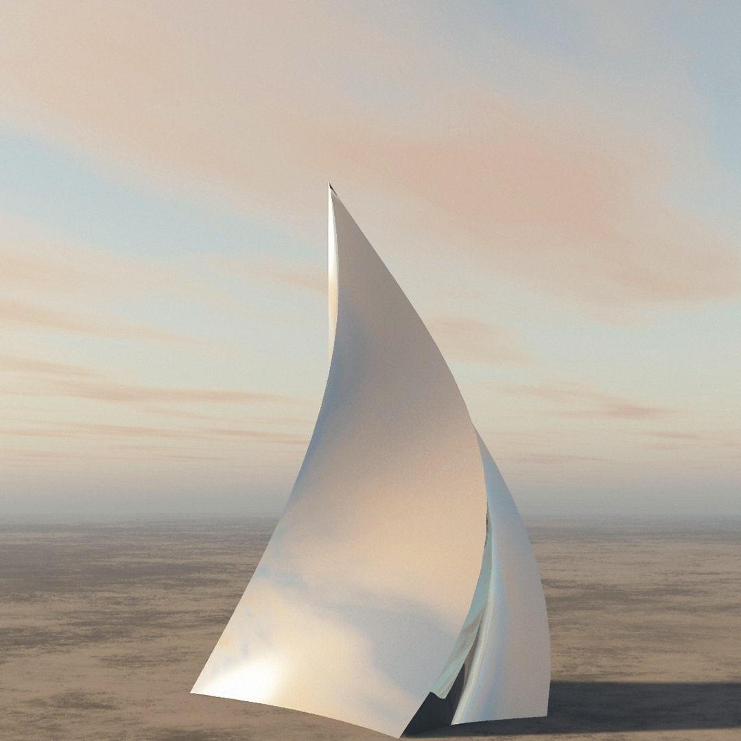 3D Chrome Pyramid - TurboSquid 1515945