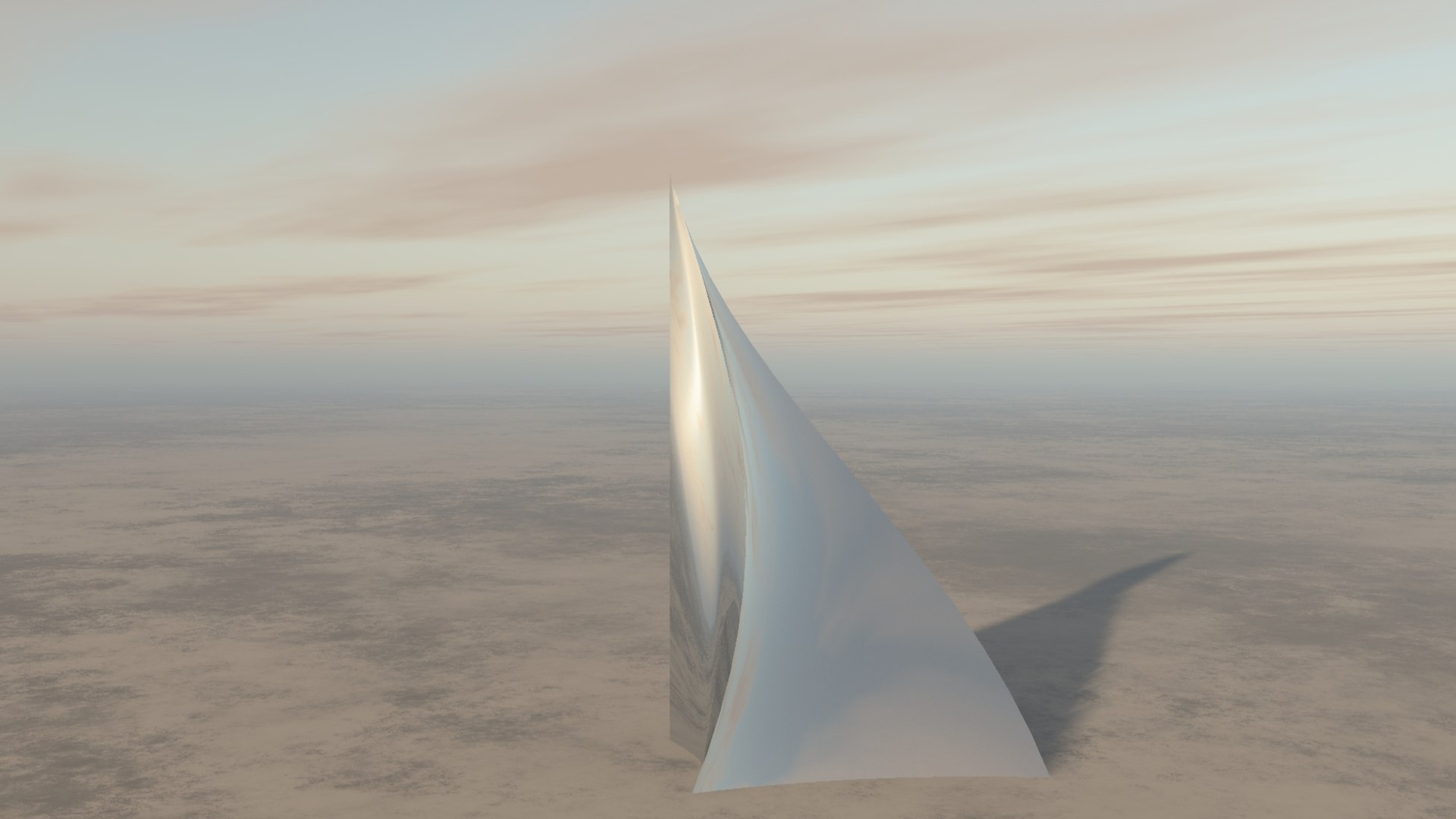 3D Chrome Pyramid - TurboSquid 1515945