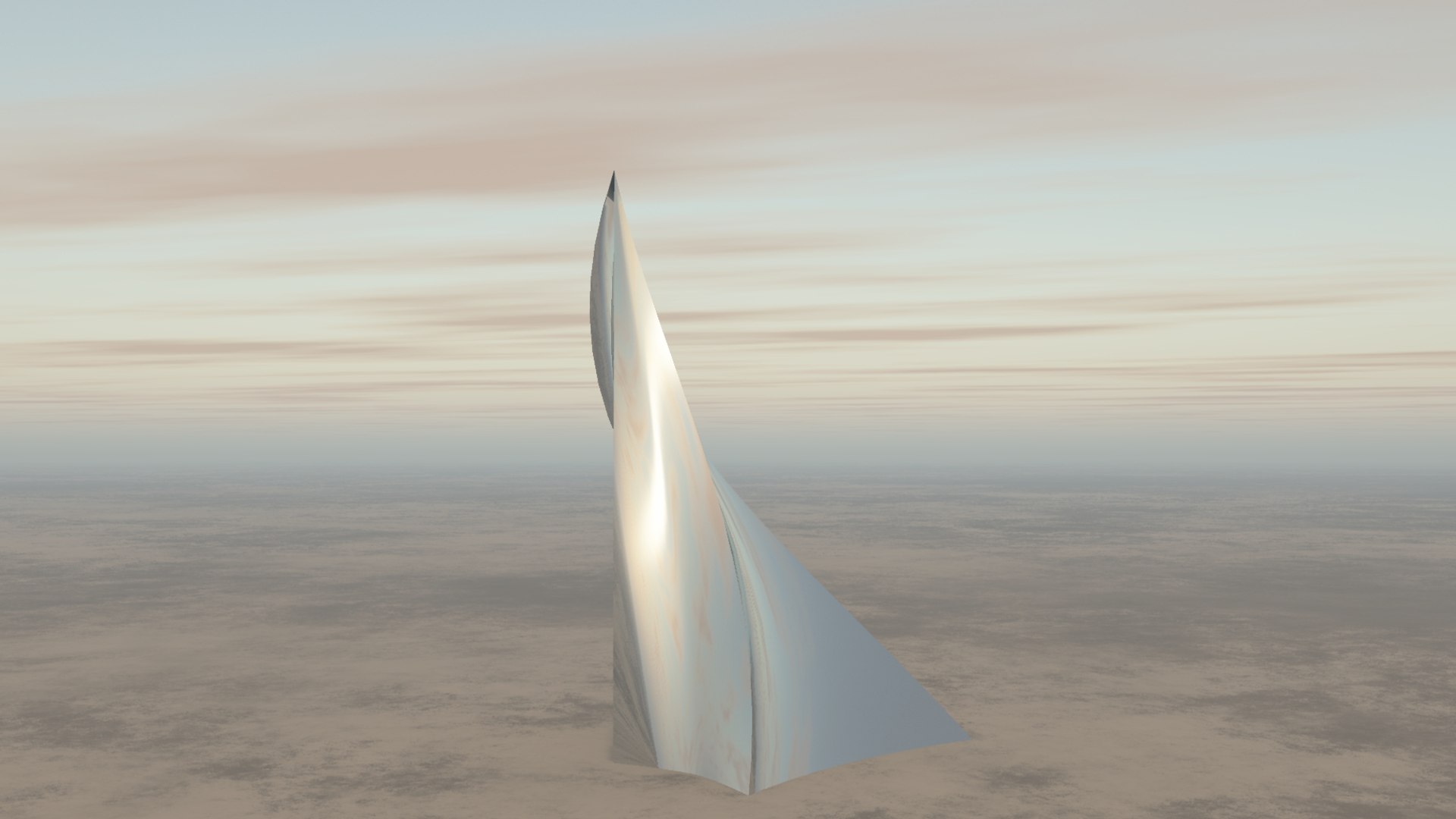 3D Chrome Pyramid - TurboSquid 1515945