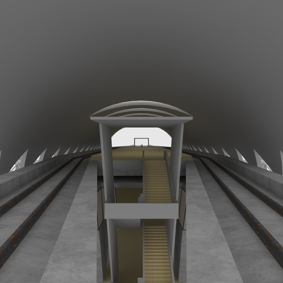 3D Railway Station 1 - TurboSquid 2021696
