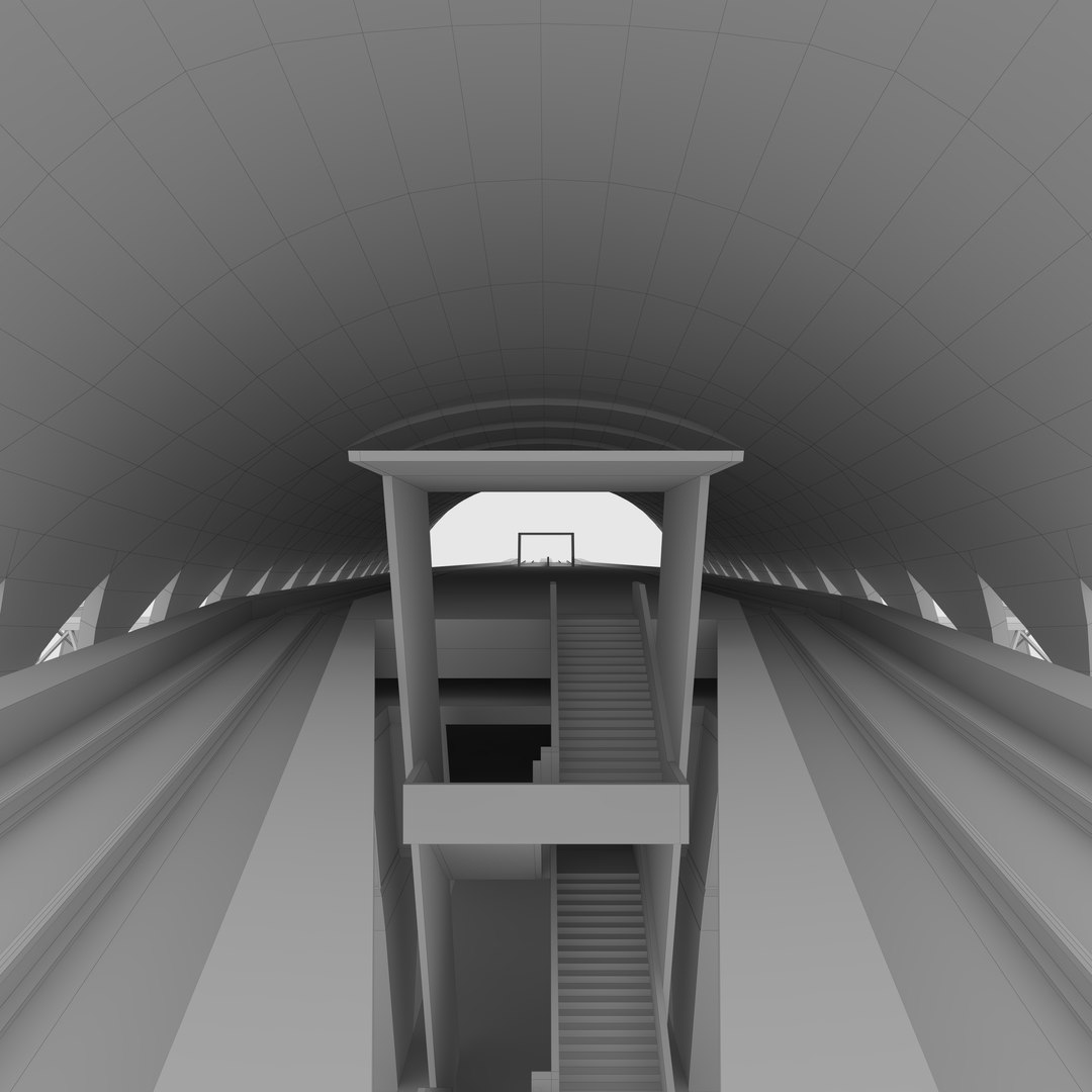 3D Railway Station 1 - TurboSquid 2021696