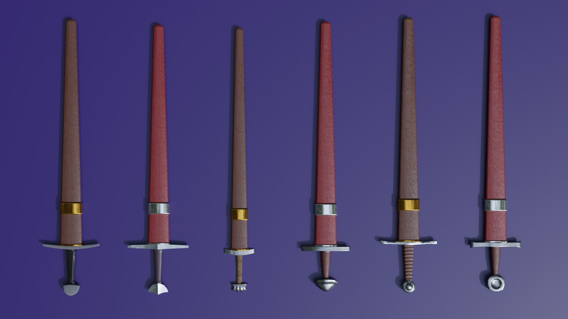 Medieval Swords 3D Model - TurboSquid 2085694